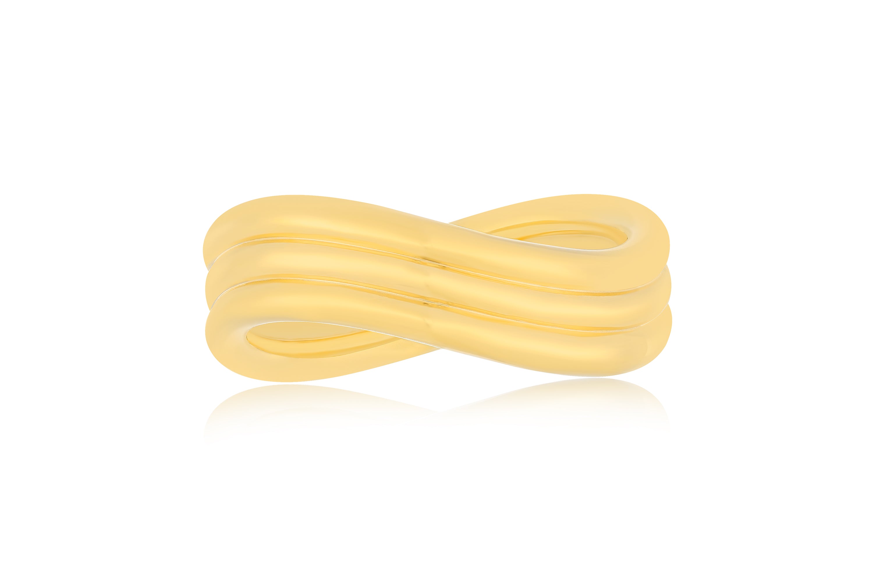 Gold Triple Wave Ring – Bella Madre Jewelry